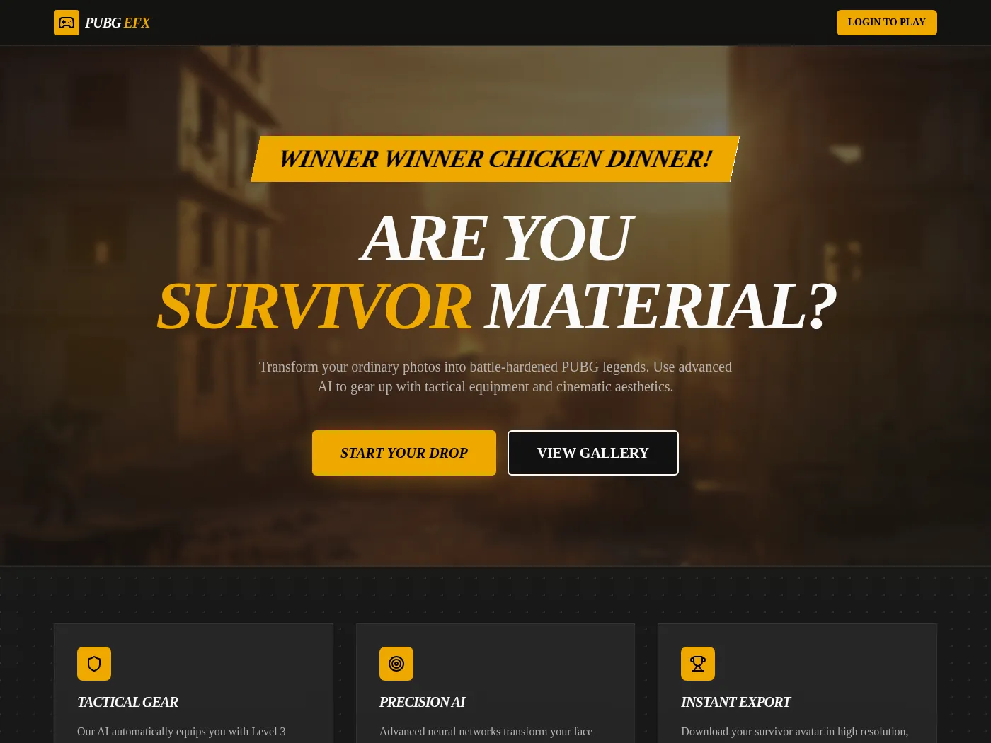 PUBG Photo Generator
