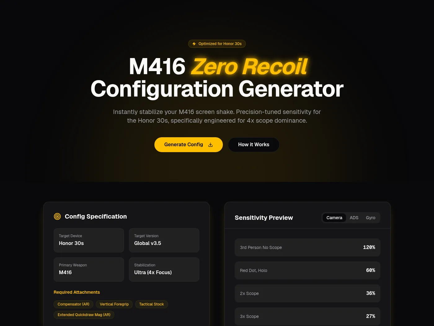 PUBG M416 Zero Recoil Tool