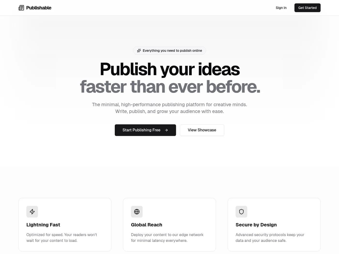 Publishable App Starter