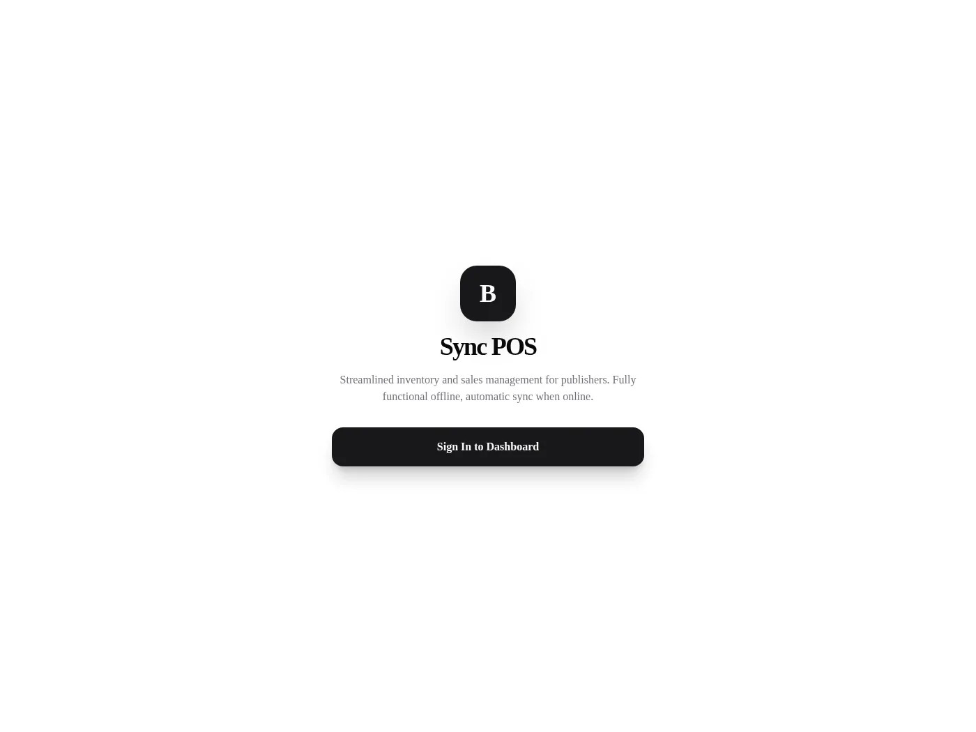 Bookstore Sync POS