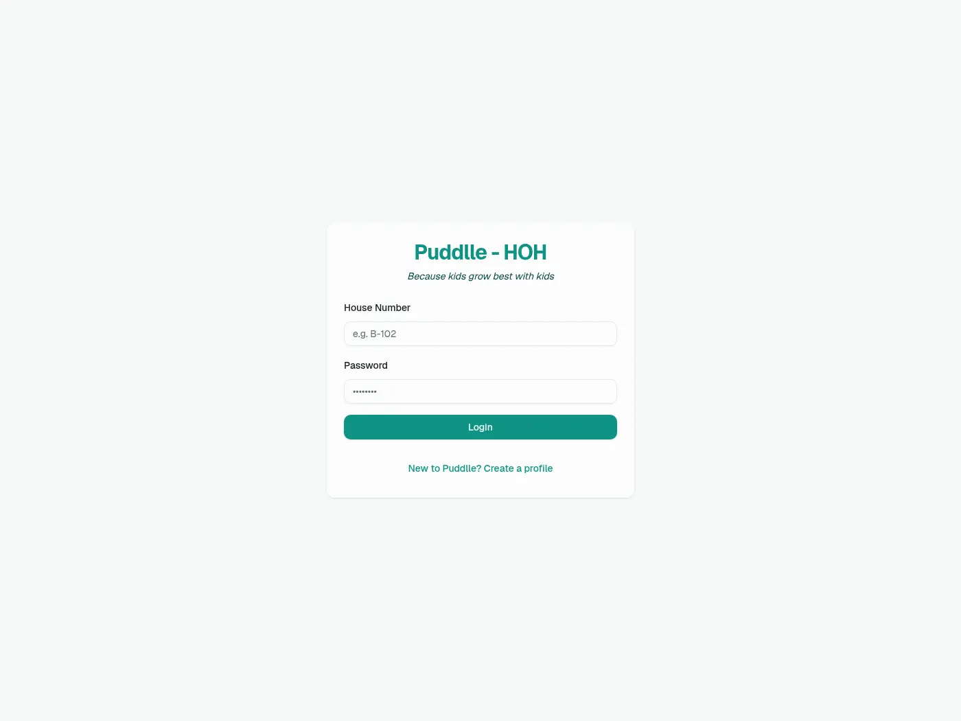 Puddlle Playdate Portal