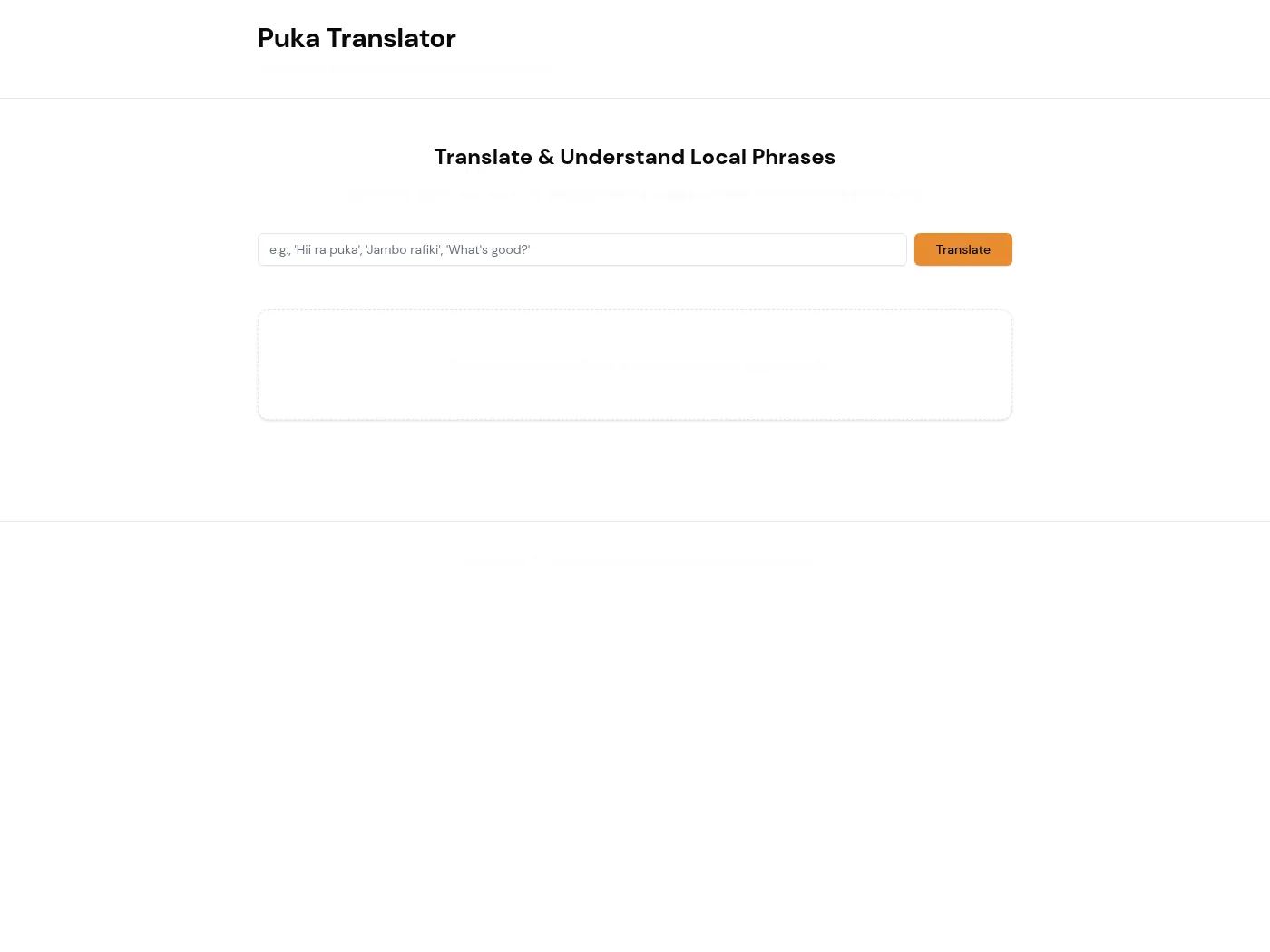 Puka Translator