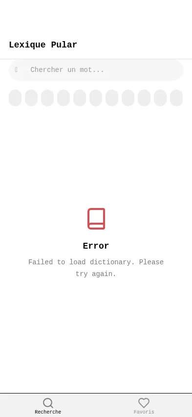 Pular-French Dictionary Search