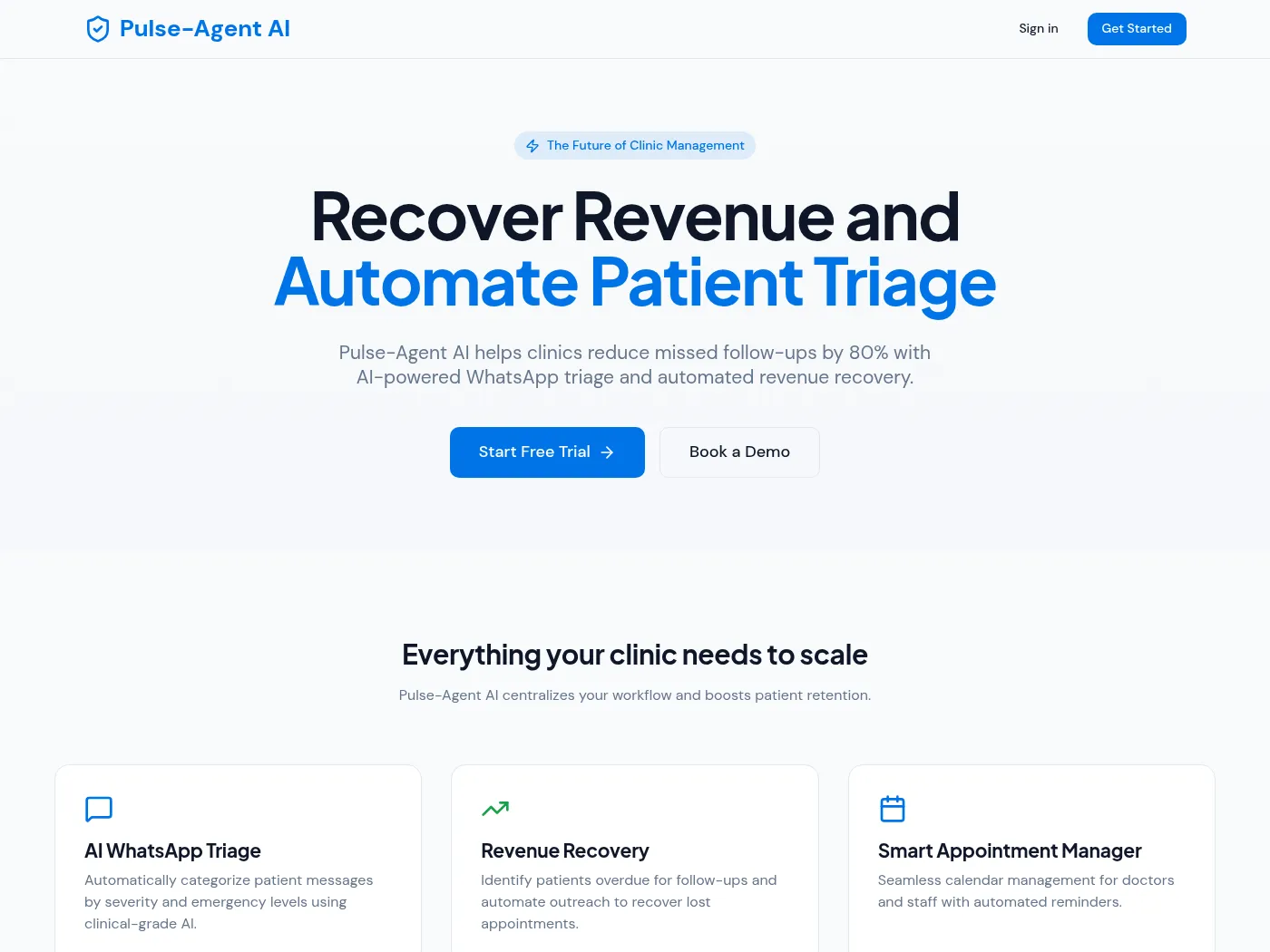 Pulse-Agent AI SaaS