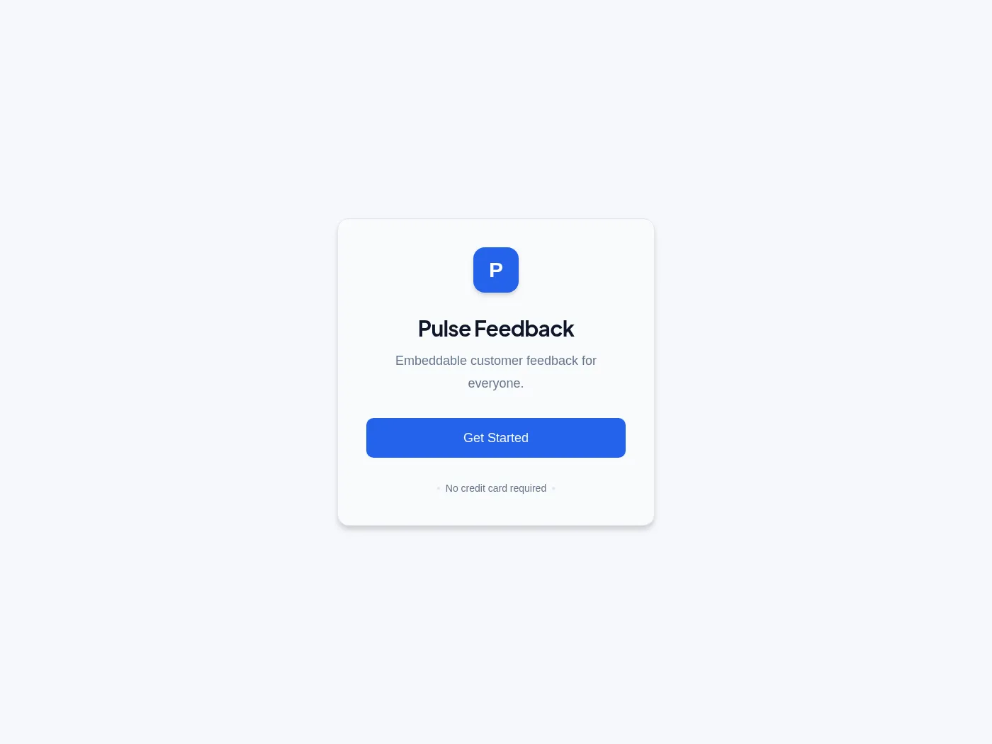 Pulse Feedback Widget