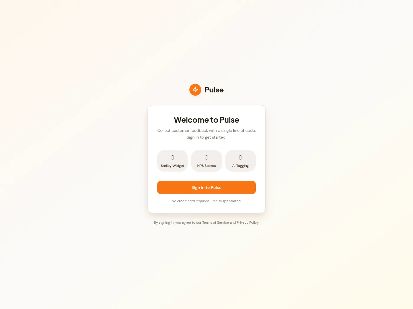 Pulse Feedback Widget
