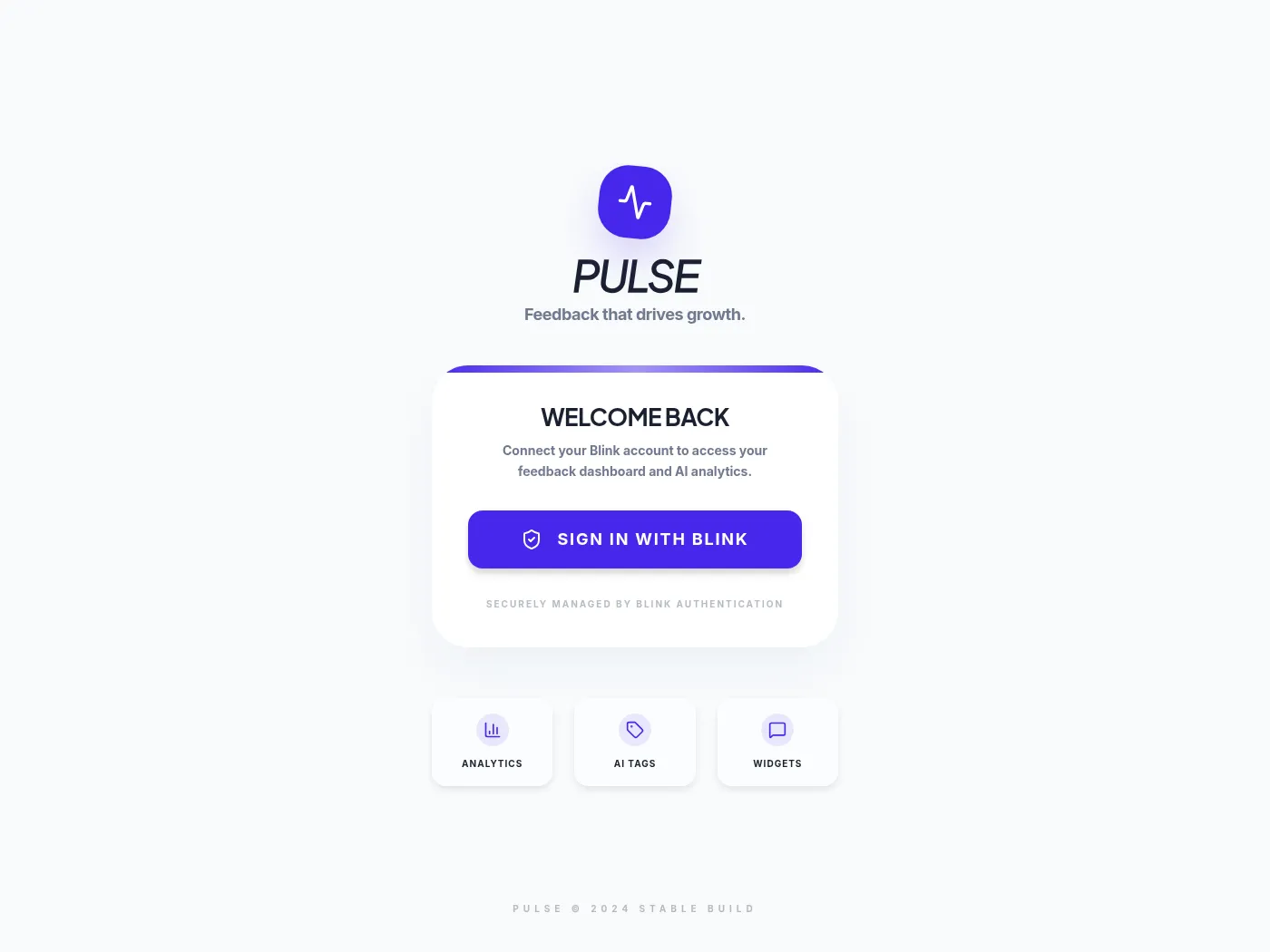 Pulse Feedback Widget SaaS