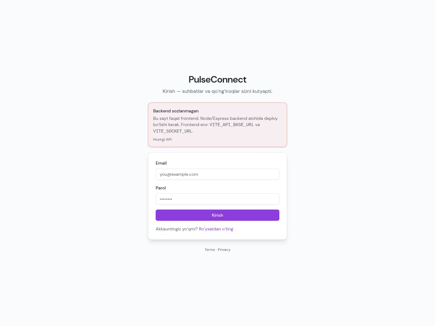 PulseConnect Messenger