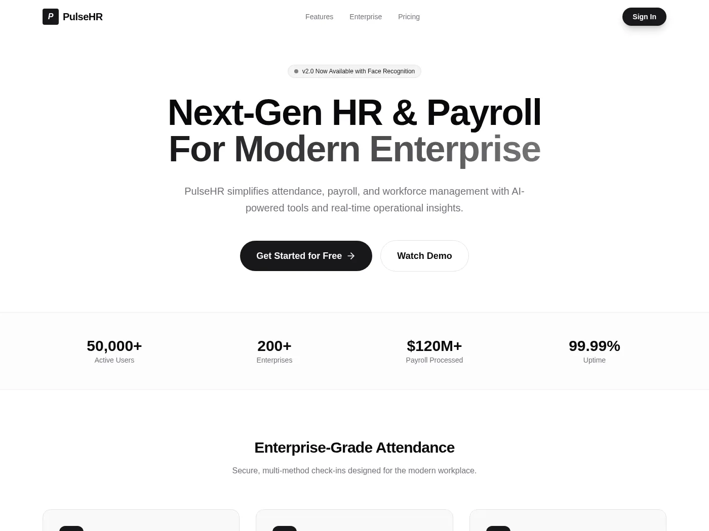 PulseHR: Next-Gen HRIS Suite