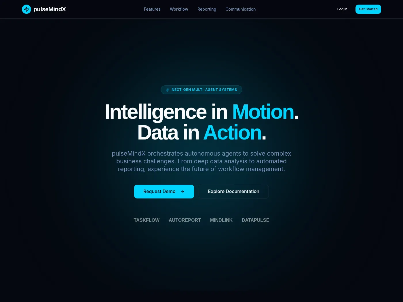pulseMindX Landing Page