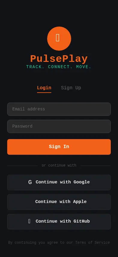 PulsePlay Fitness App