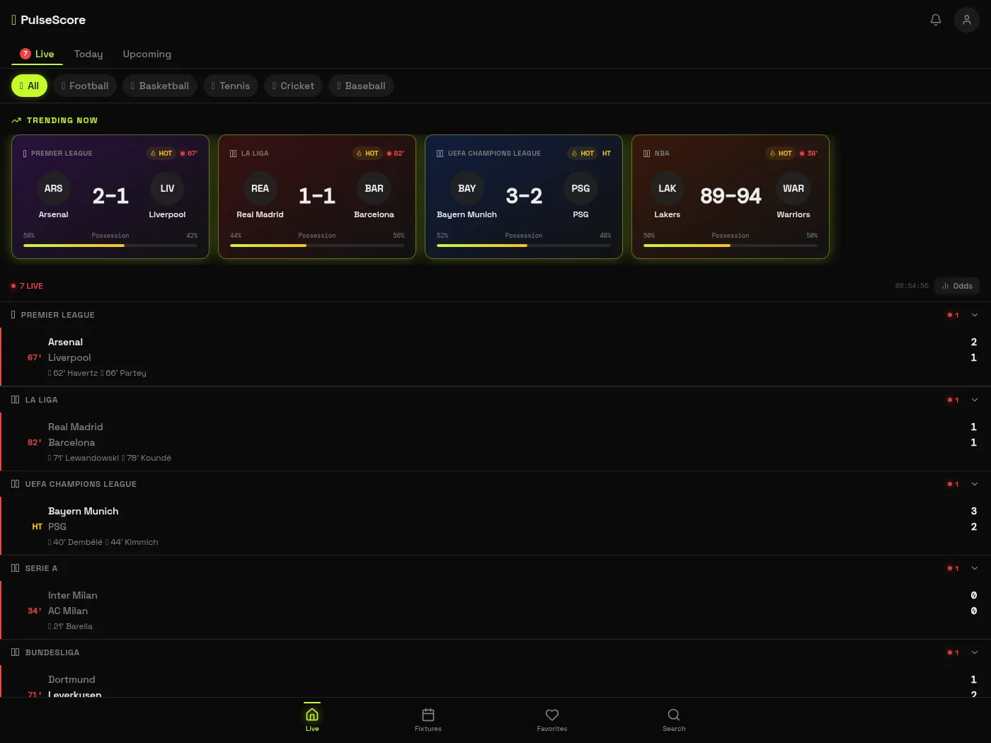 PulseScores Live