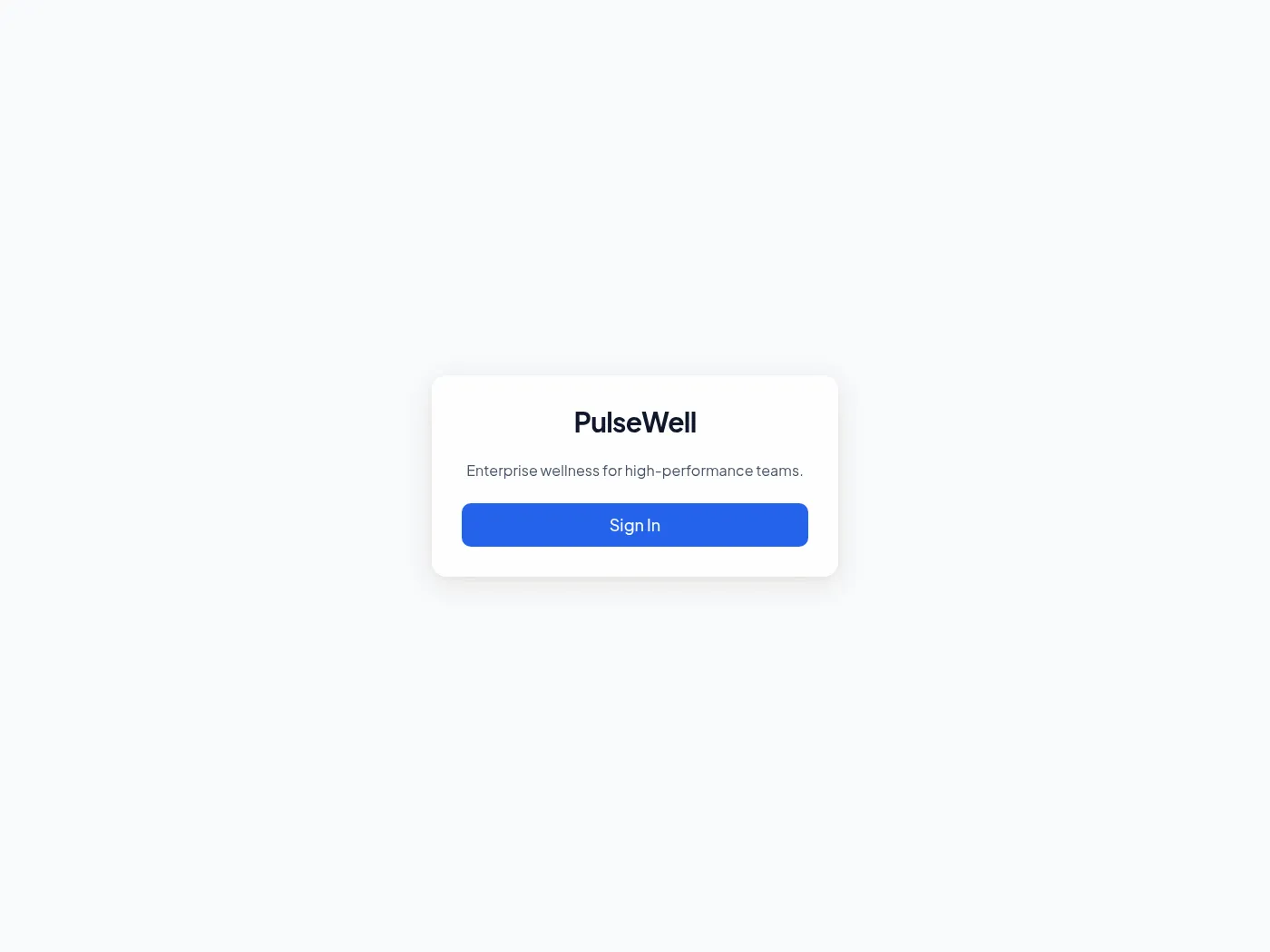PulseWell Enterprise Suite