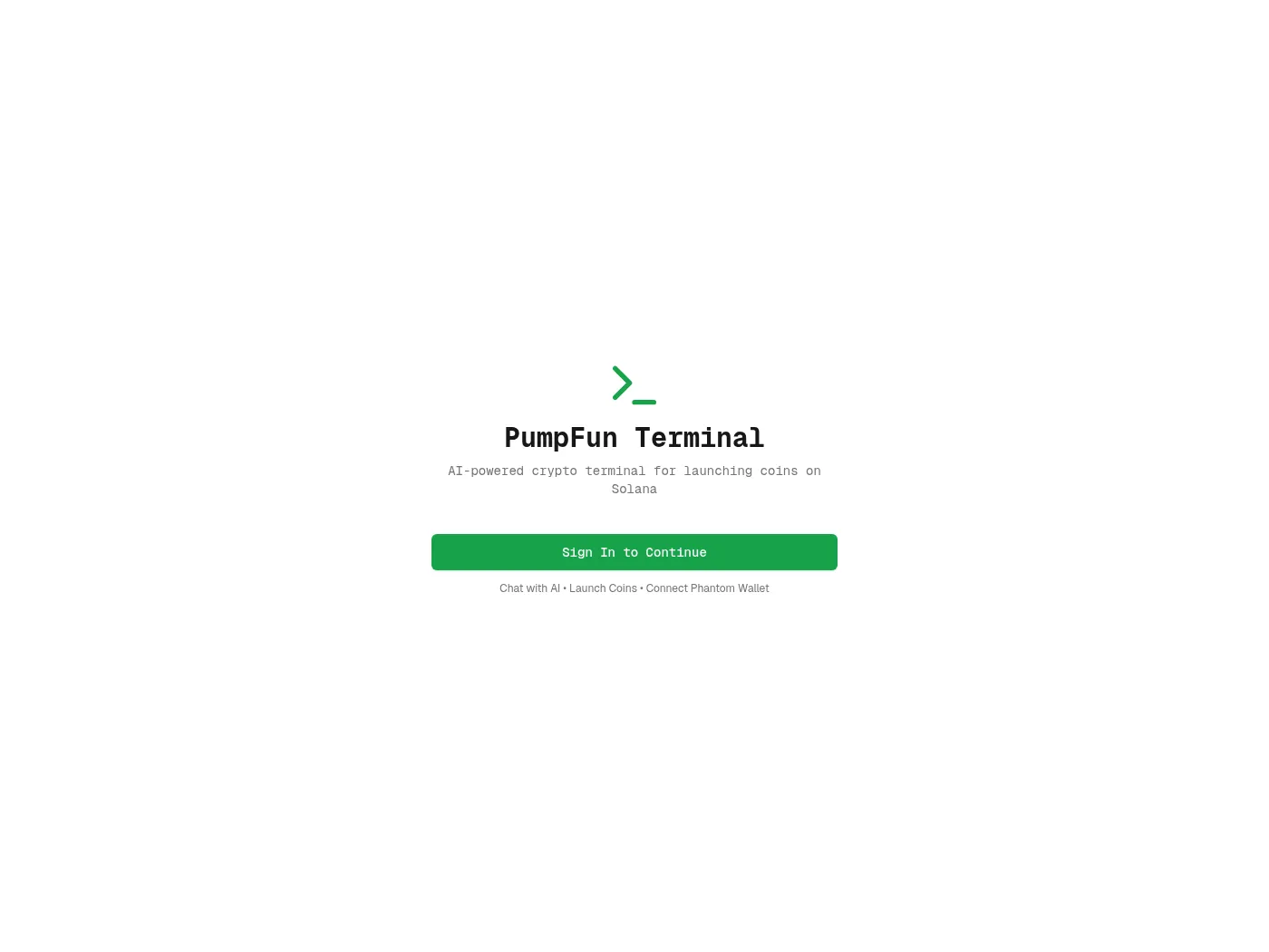 PumpFun AI Terminal