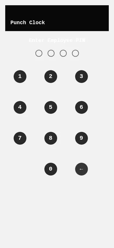 Simple Punch Clock