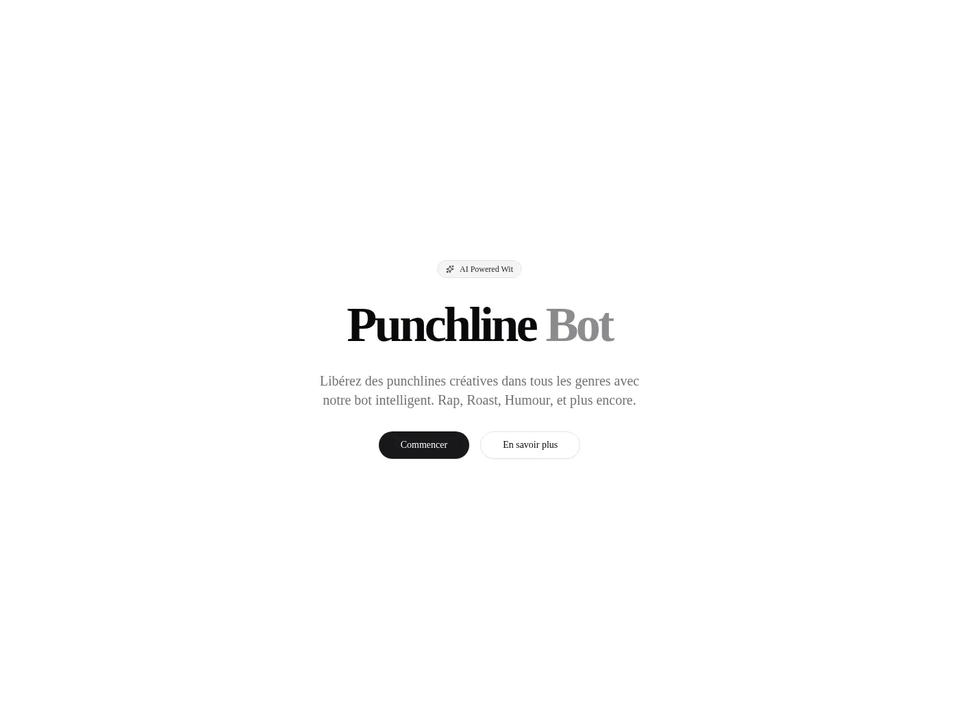 Punchline Bot Generator