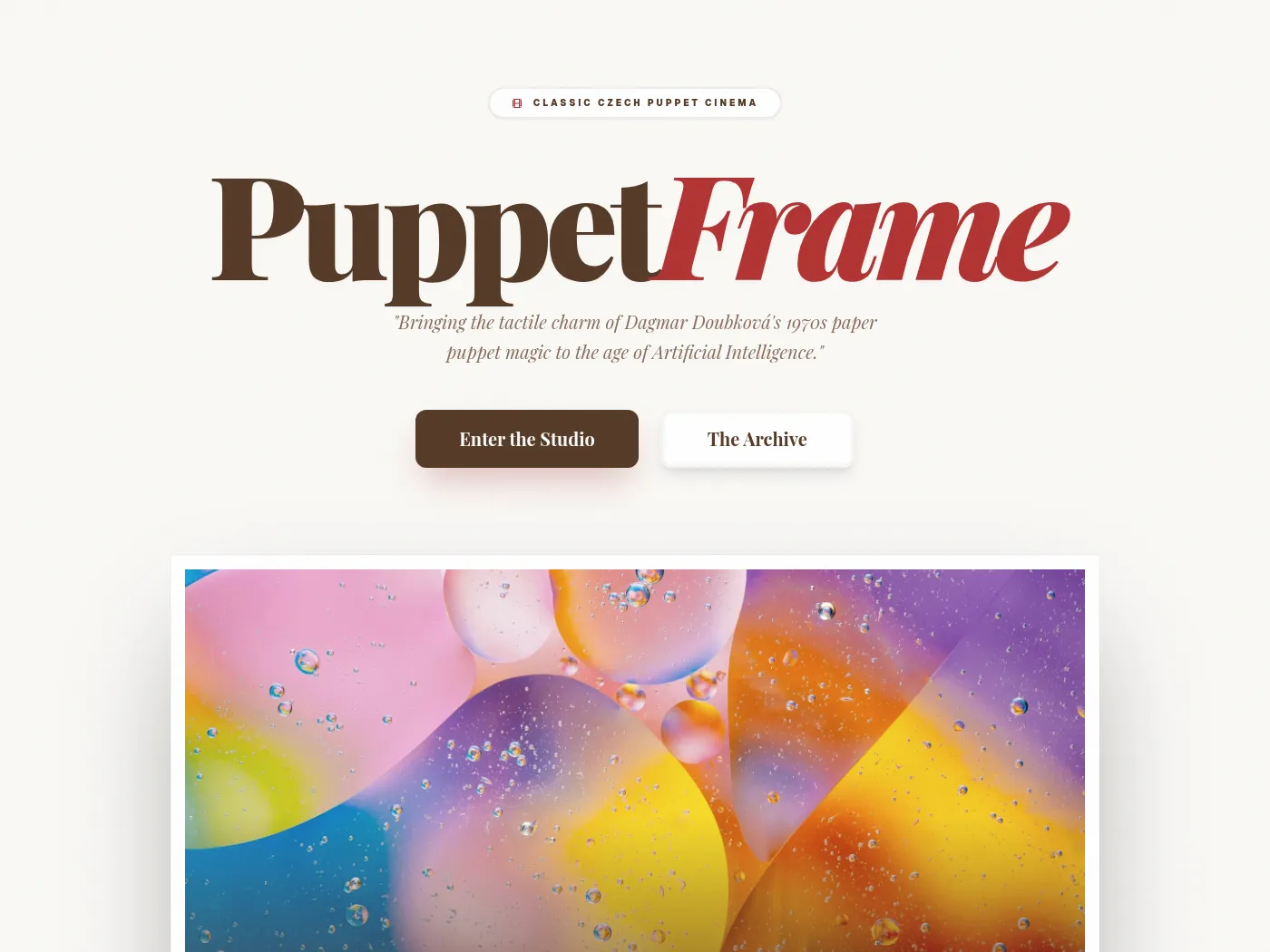 PuppetFrame AI Studio
