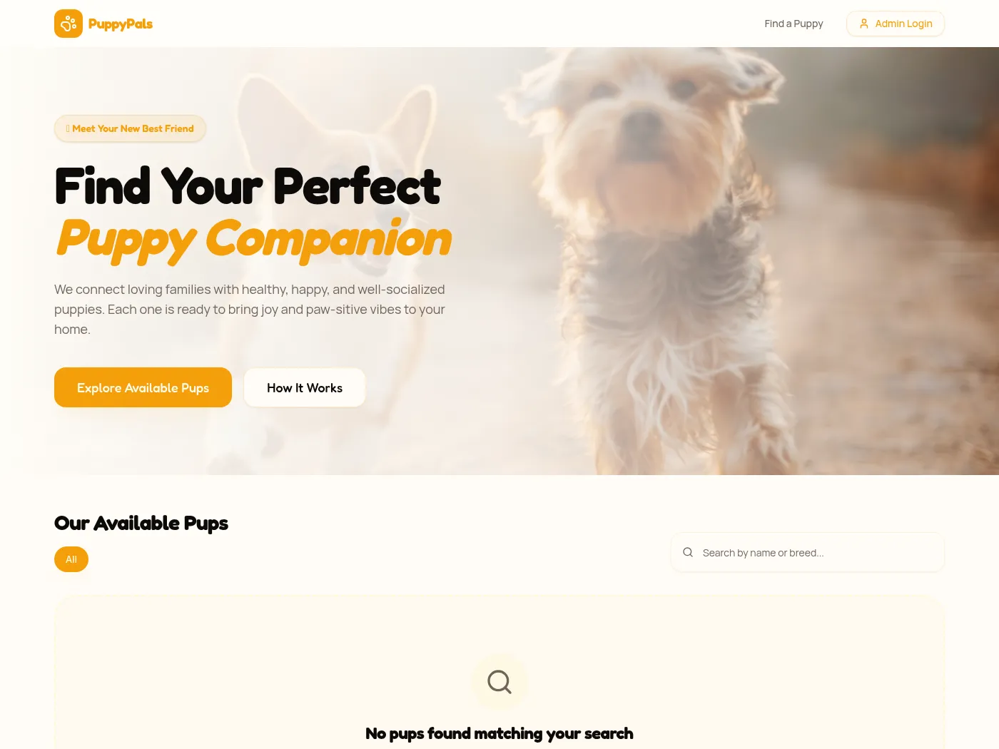 Puppy Showcase Site