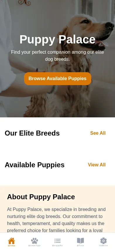 Puppy Palace Web