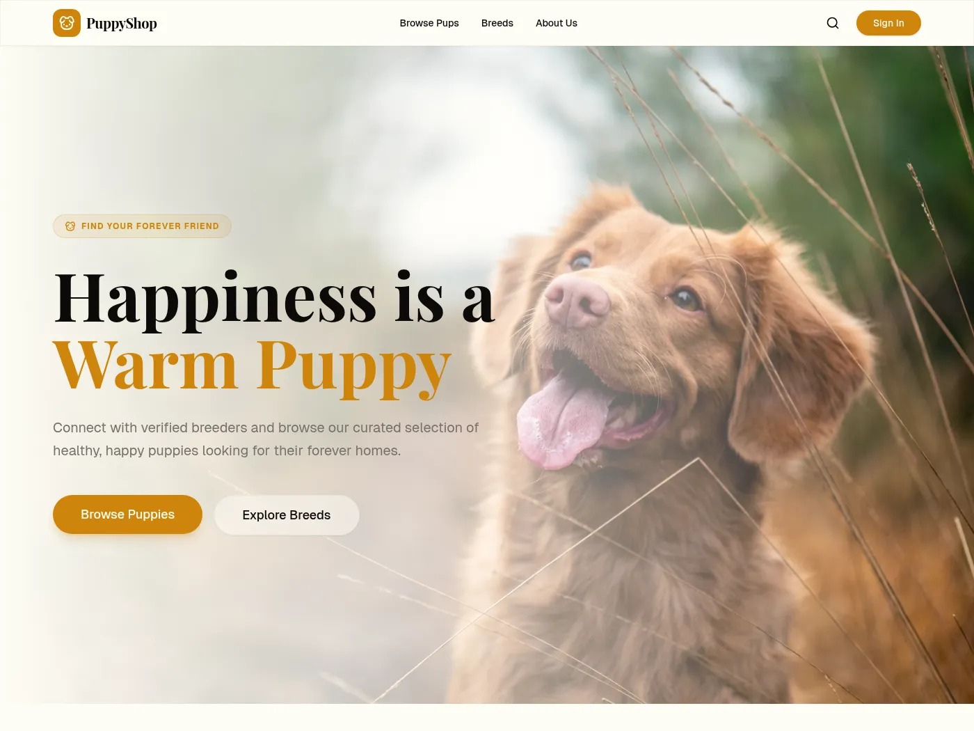 Puppy Shop Online