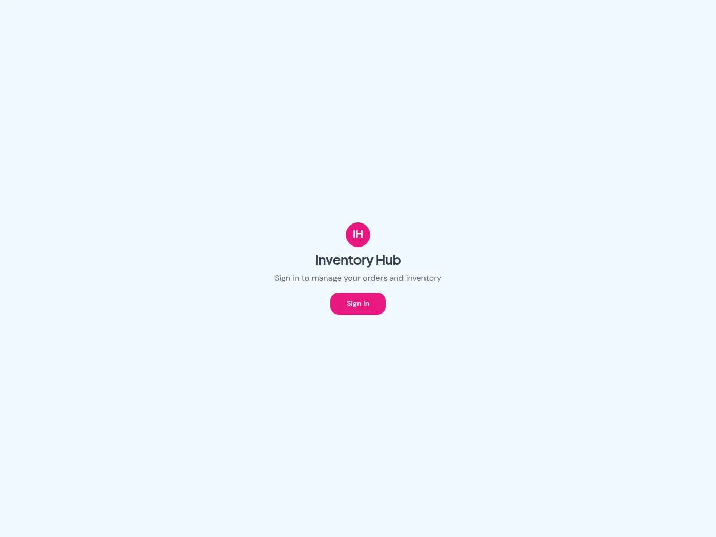 Purchase Order Inventory Hub