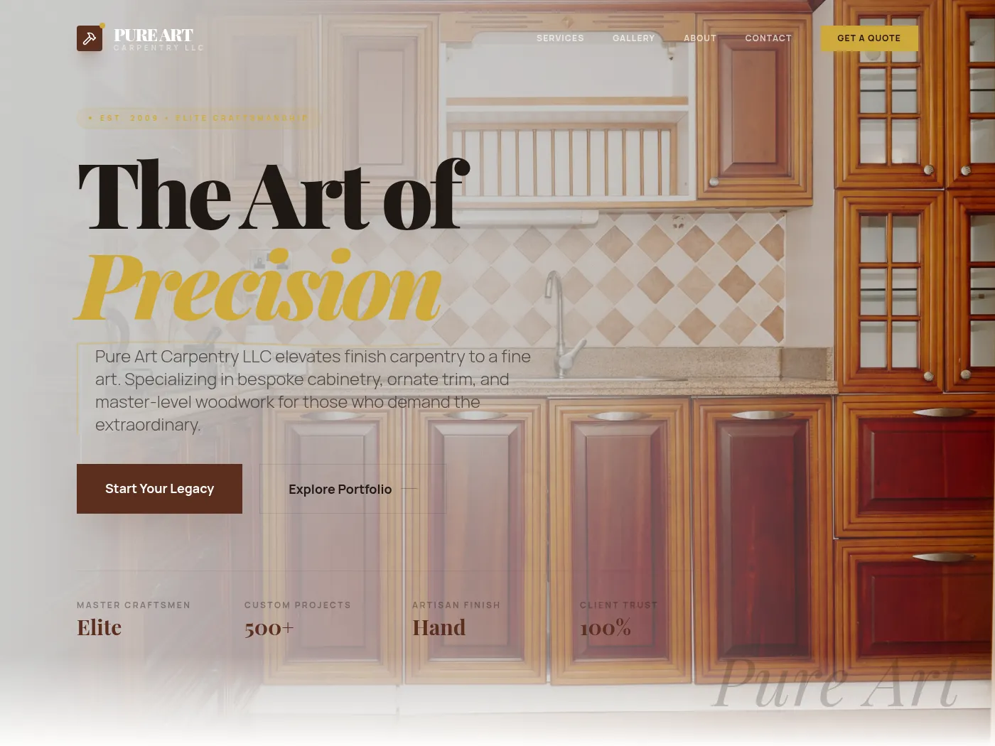 Pure Art Carpentry Site