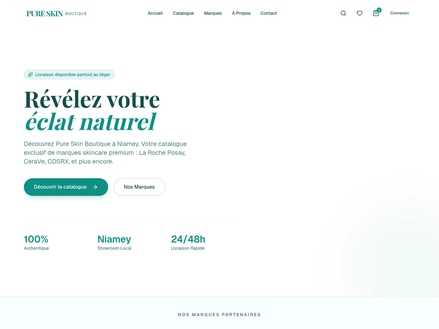 Pure Skin Boutique Website