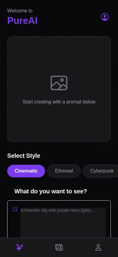 PureAI Image Generator