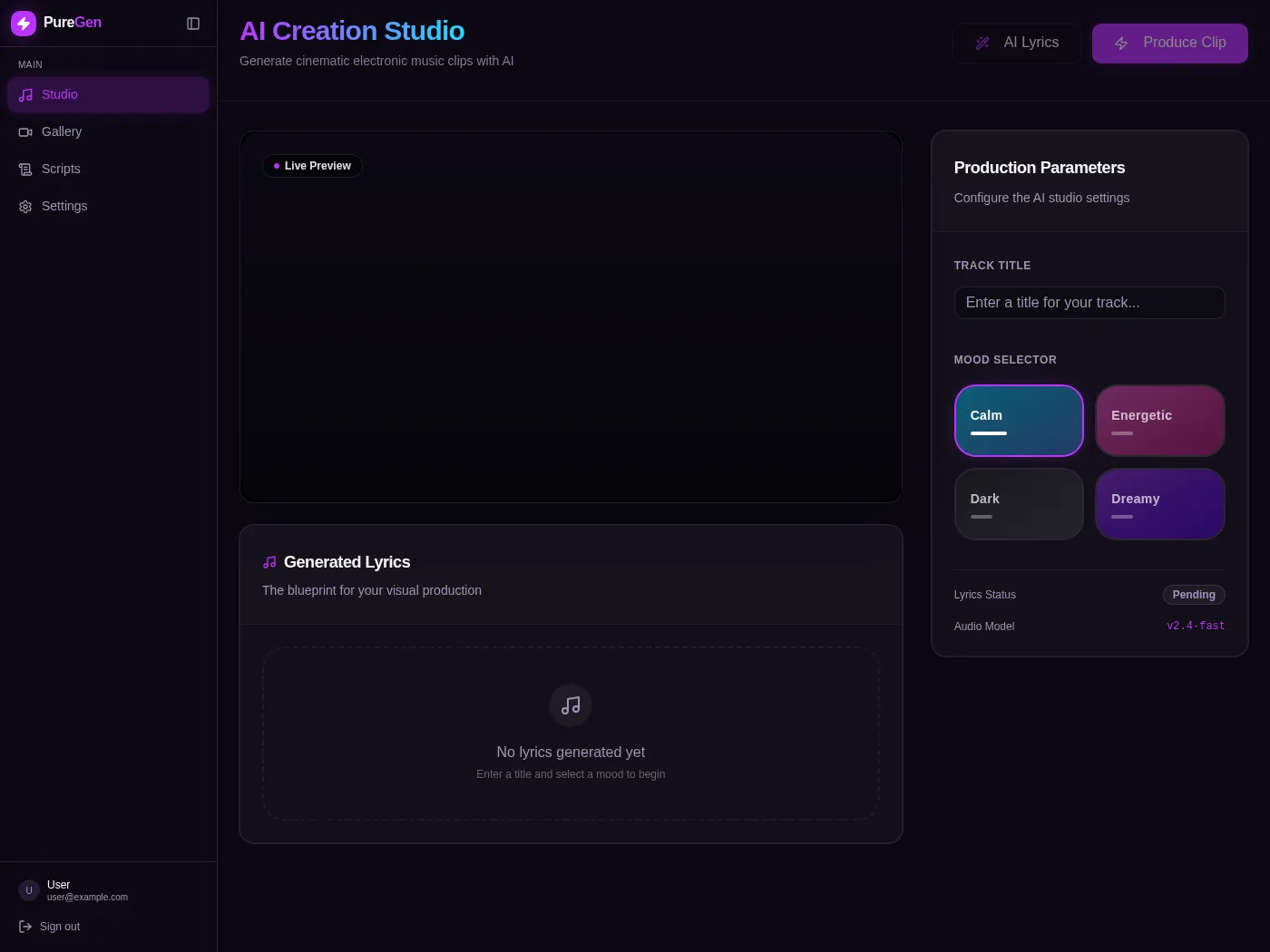 PureGen AI Studio