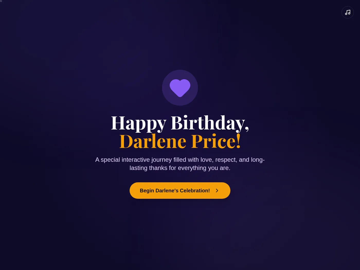 Purple Birthday Joy