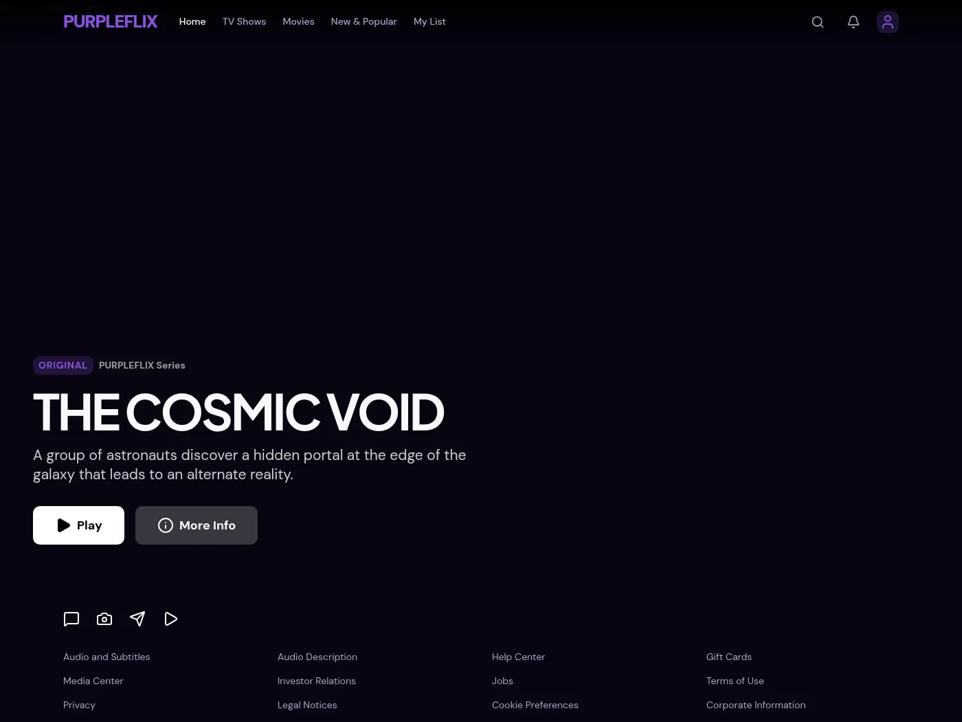PurpleFlix Streaming App