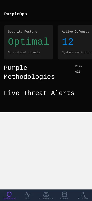 PurpleOps Cyber Defense App