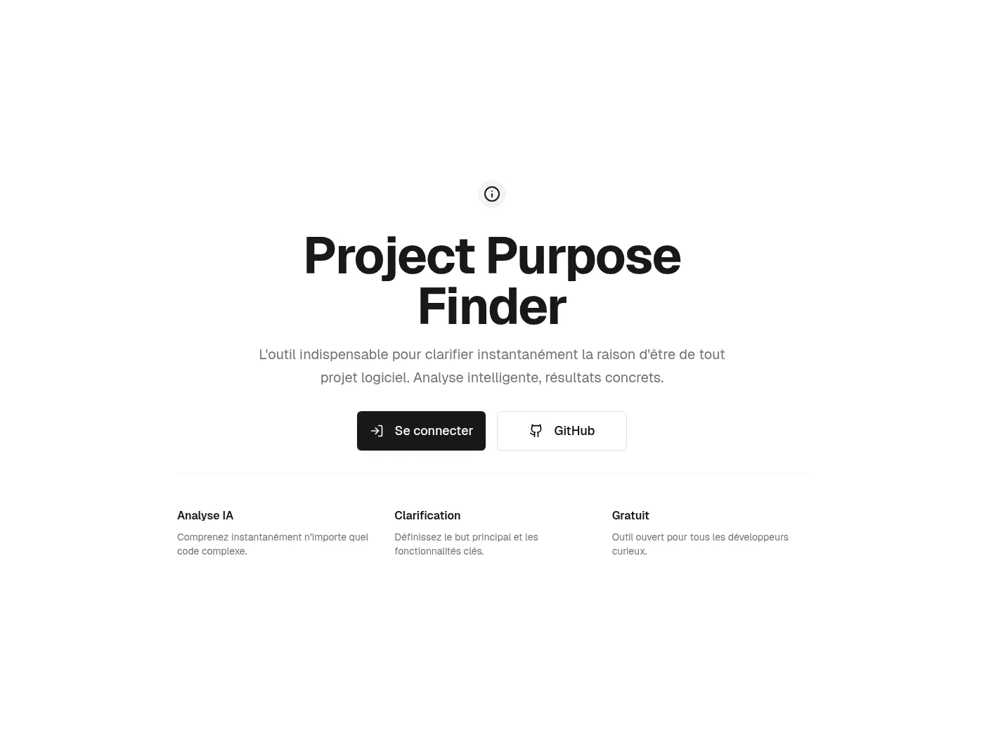 Project Purpose Finder
