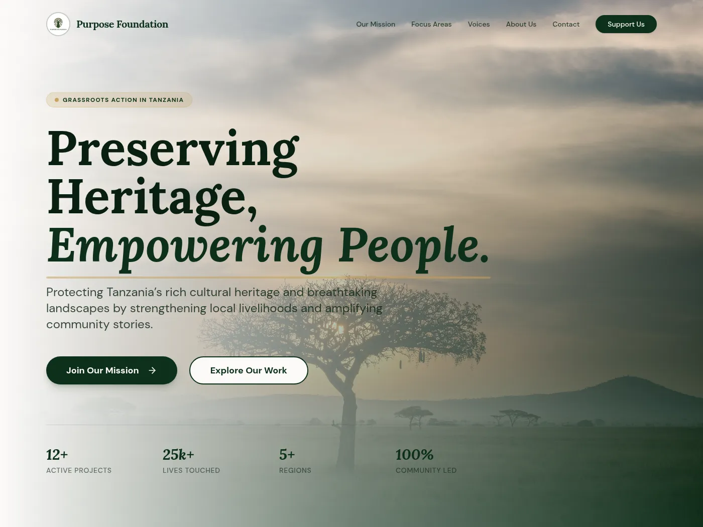 Purpose Foundation Site