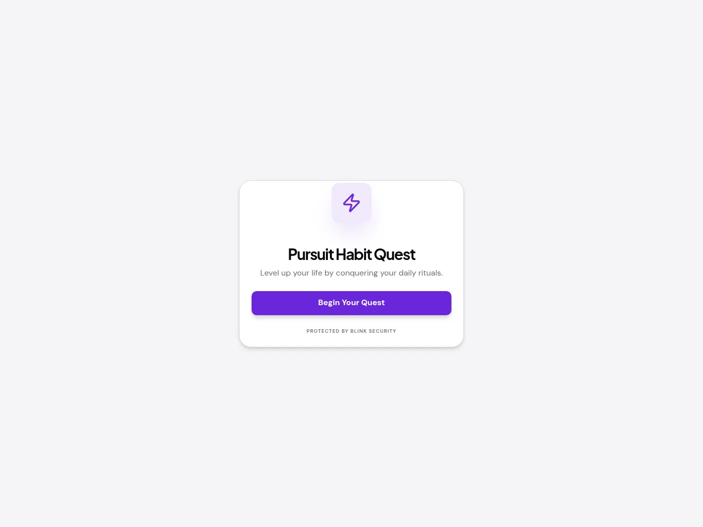 Pursuit Habit Quest
