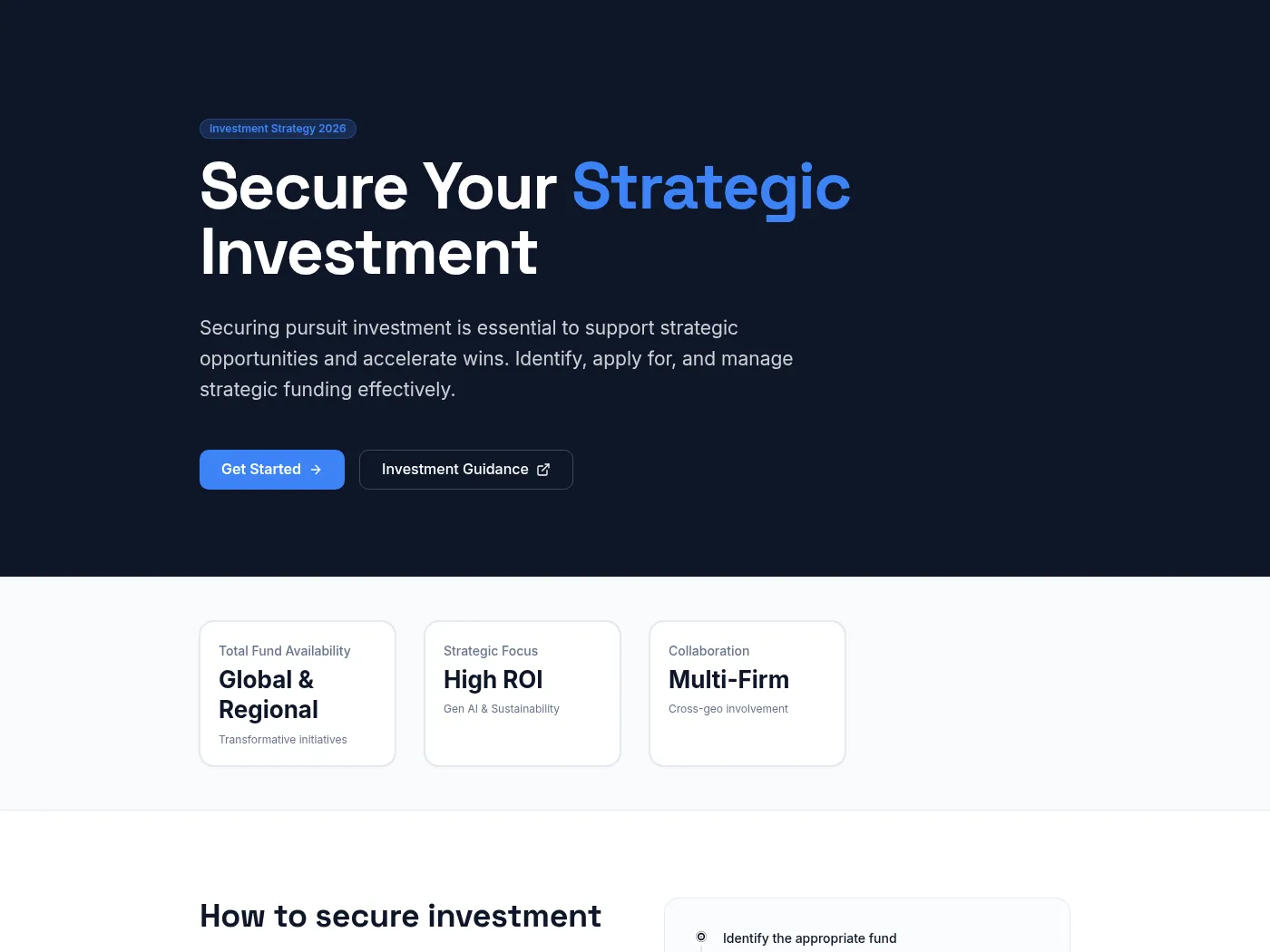 Pursuit Investment Guide