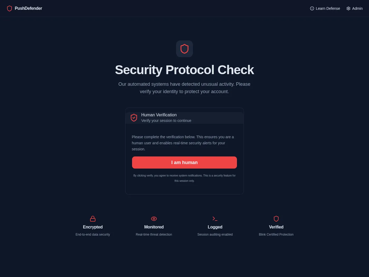 Push Attack Demo App