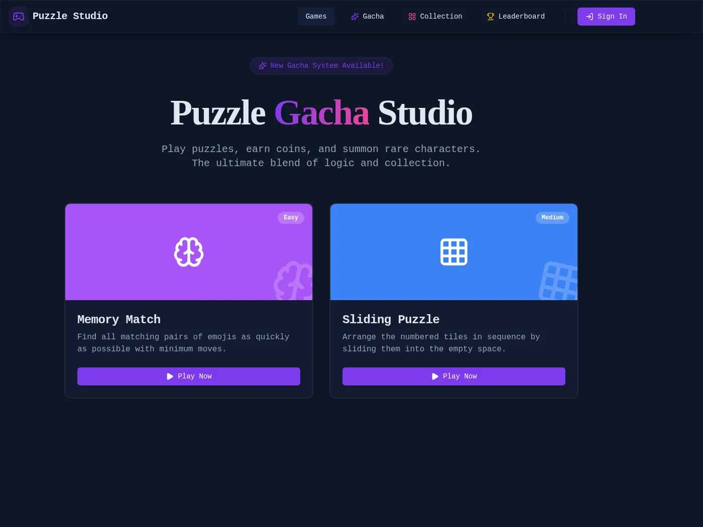 Puzzle Game Studio