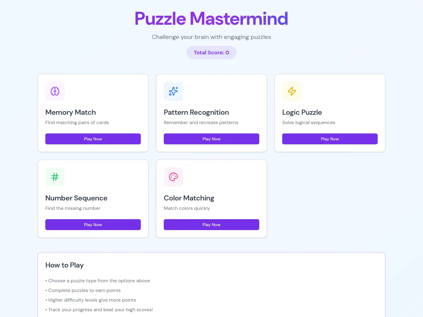 Puzzle Mastermind