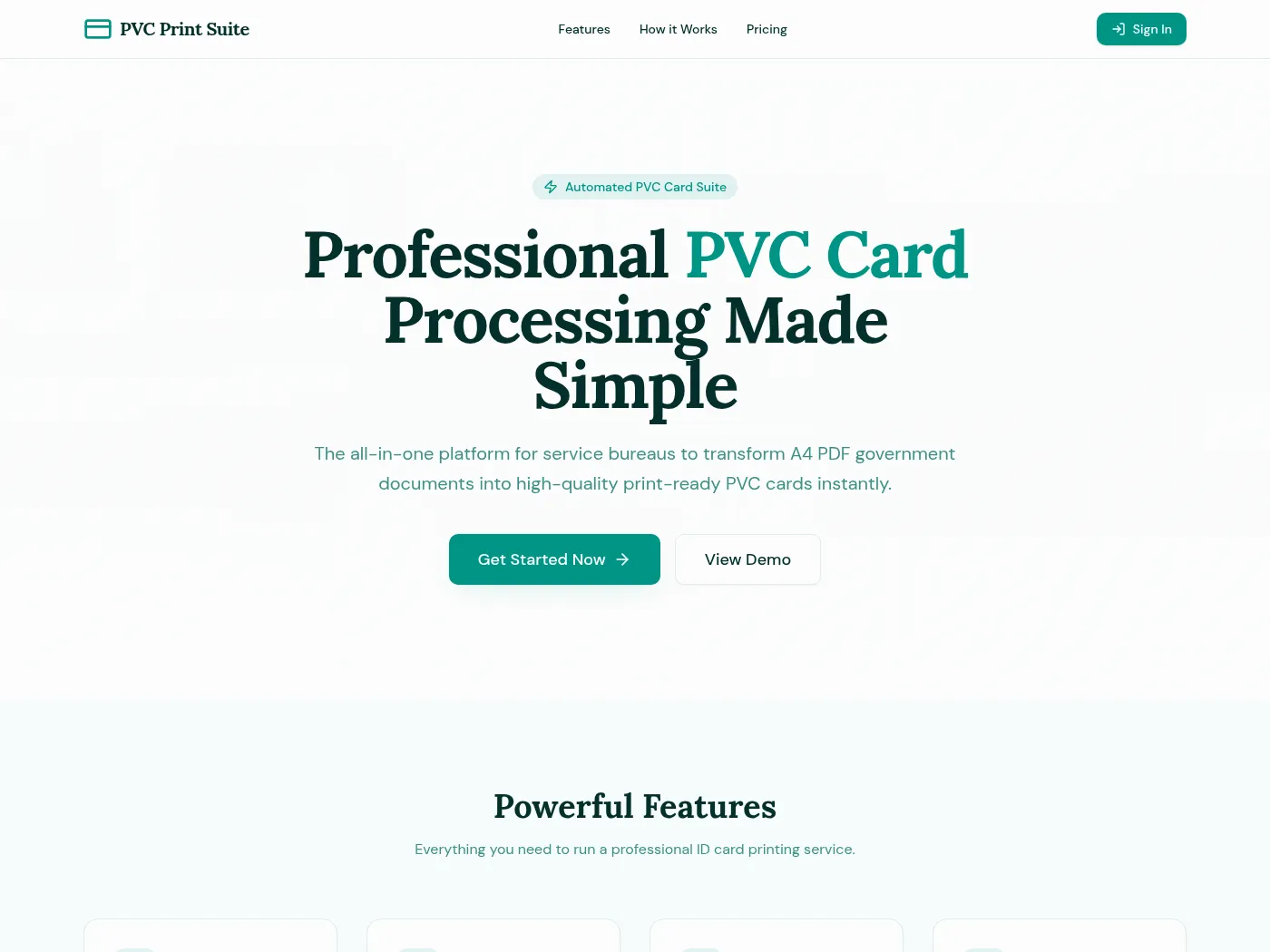 PVC Card Print Suite
