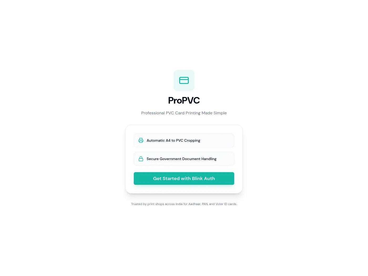 Pro PVC Card Printer