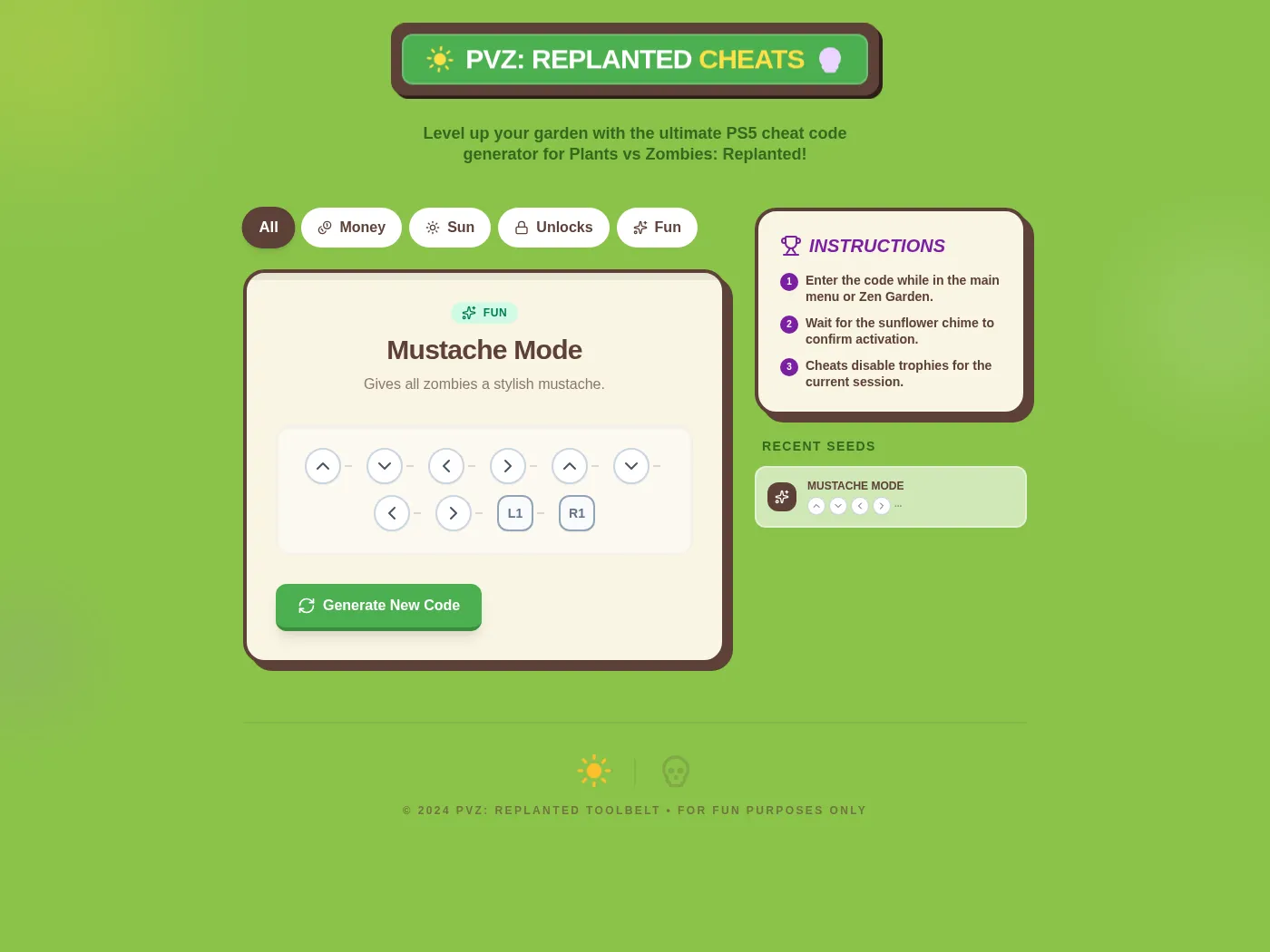 PVZ Code Generator