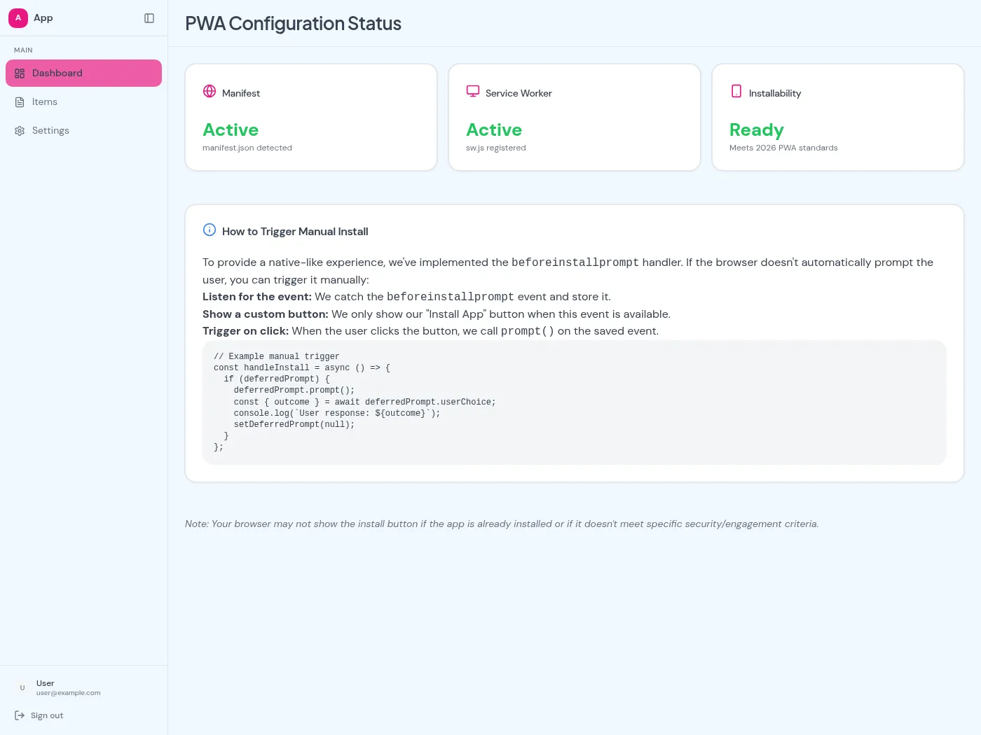 PWA Install Booster