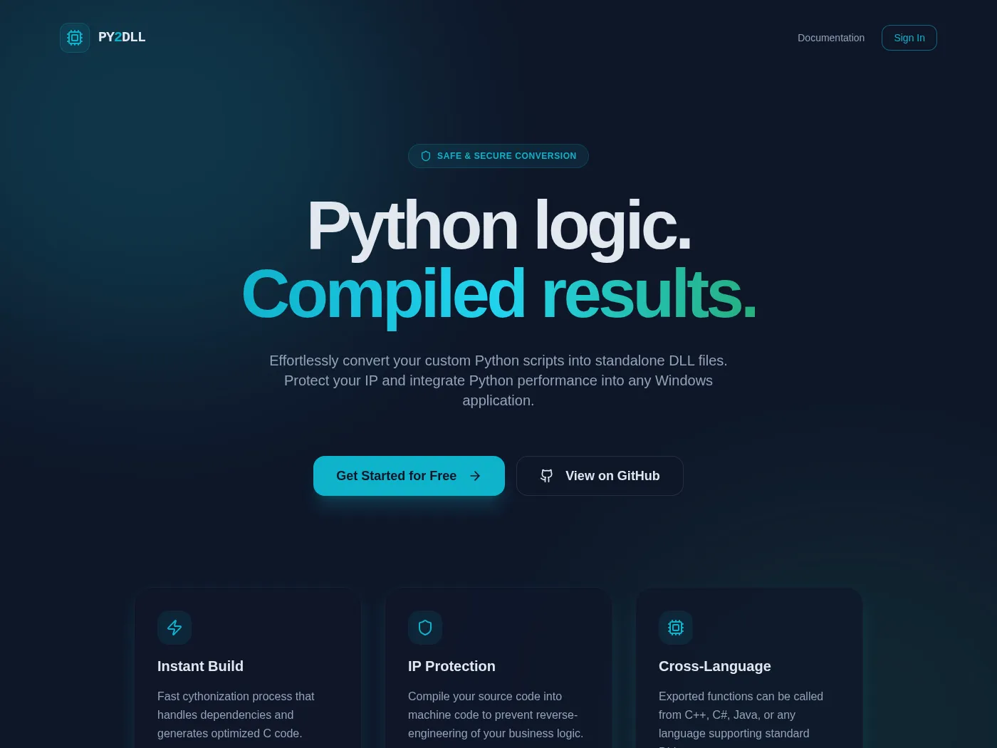 Py2DLL Builder
