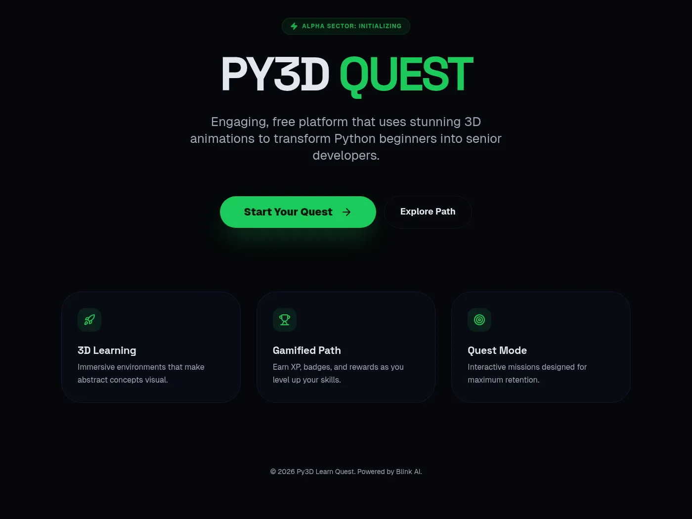Py3D Learn Quest