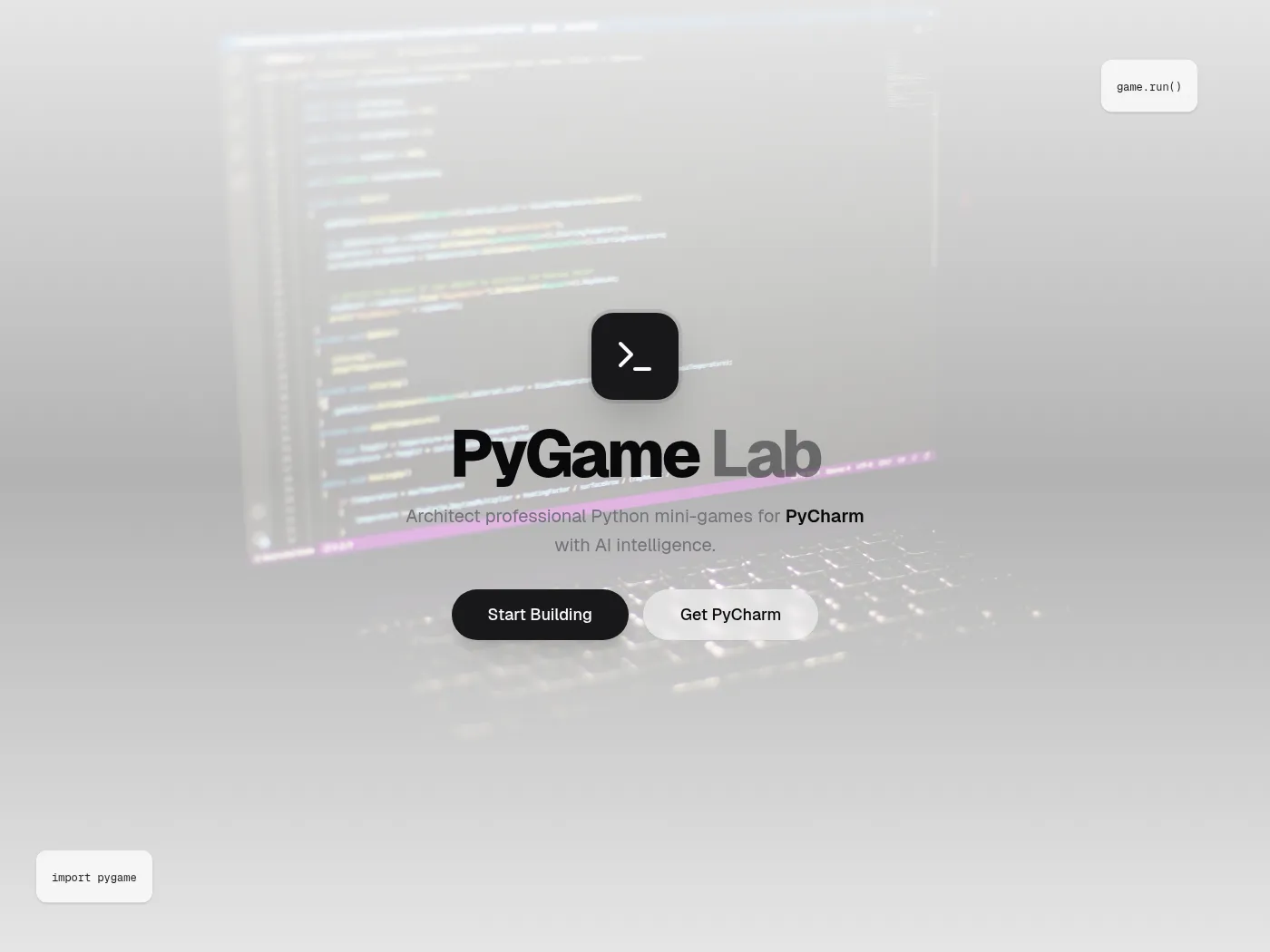 PyCharm Mini Game