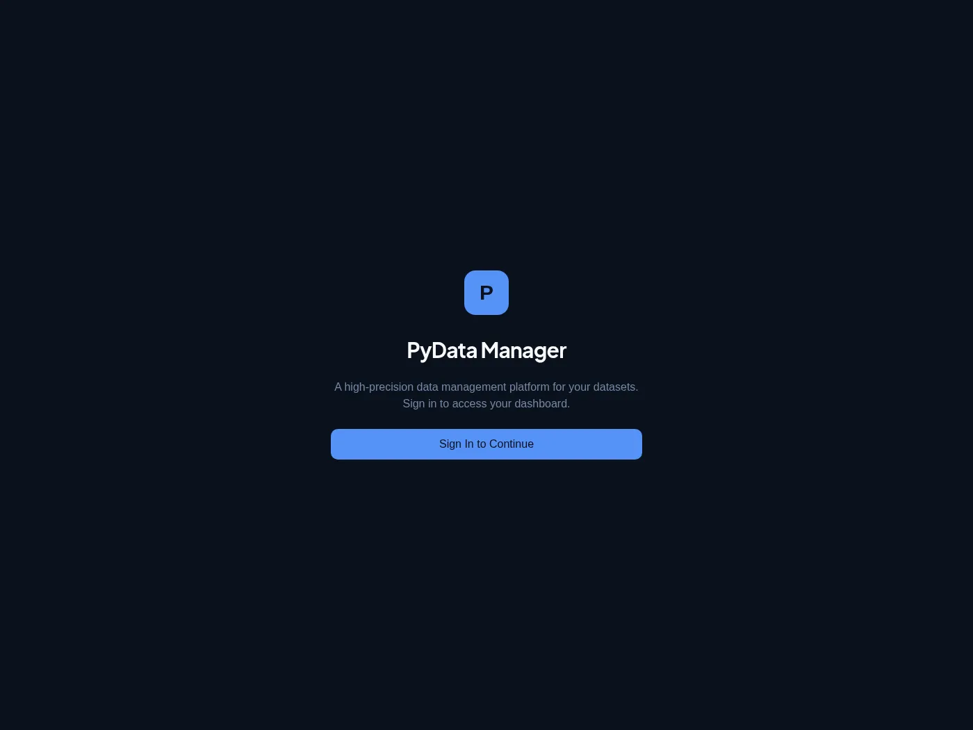 PyData Manager