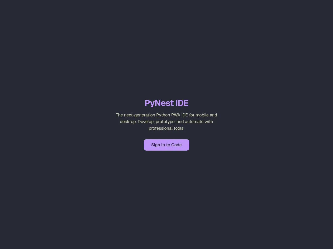 PyNest IDE