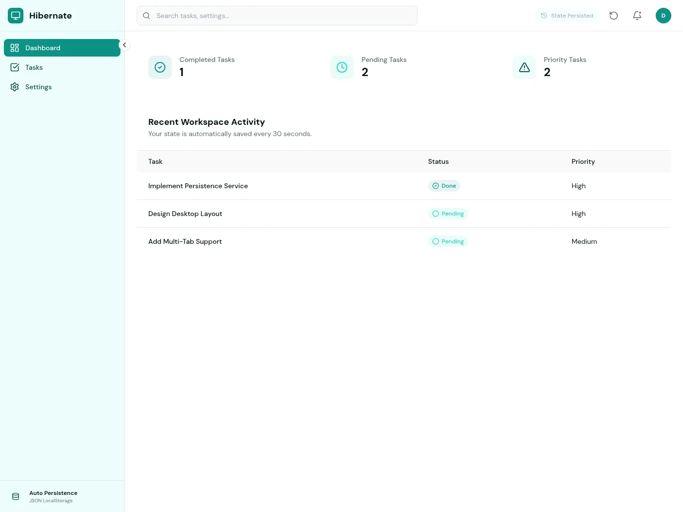 Hibernate State Manager