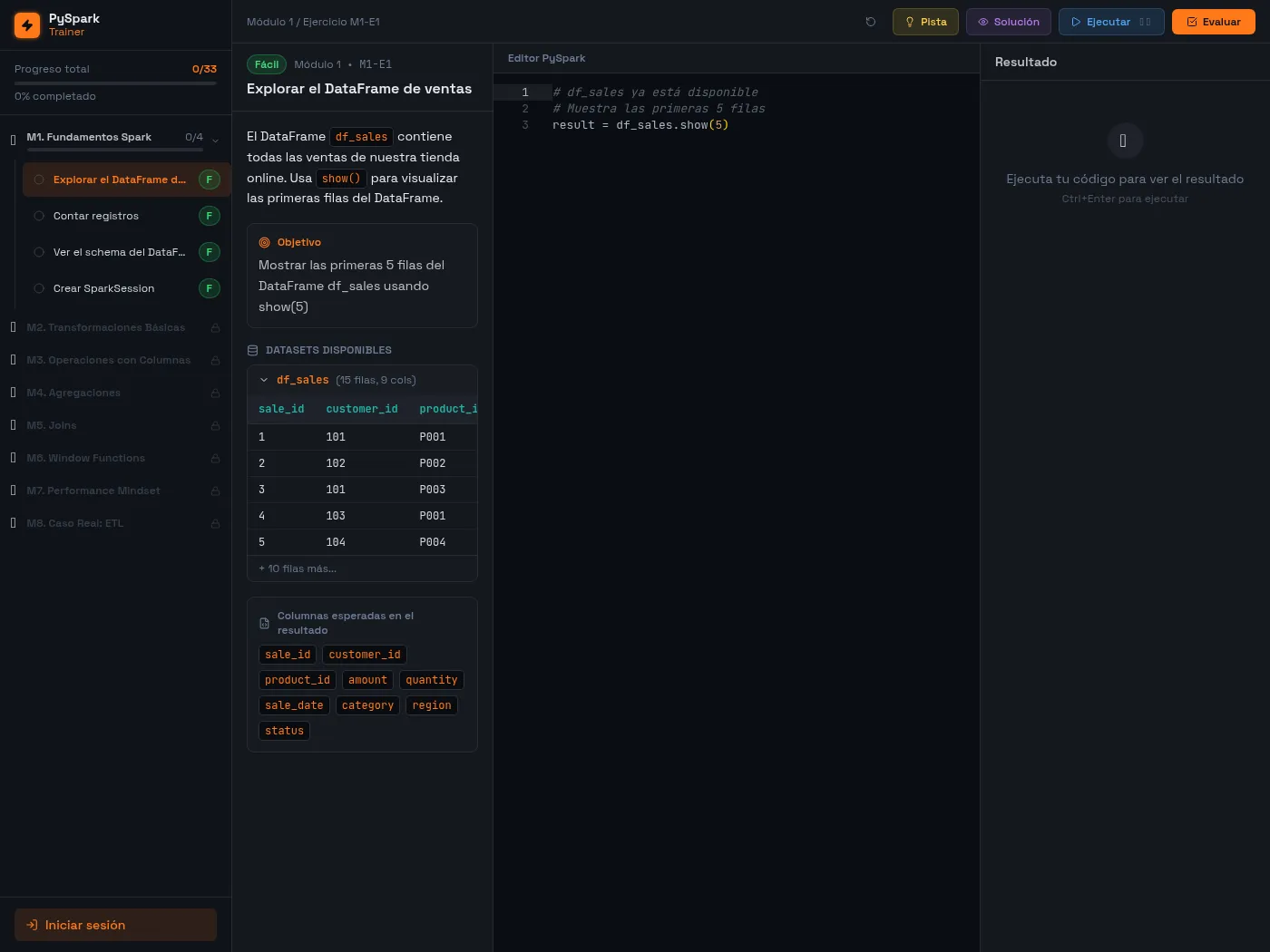 PySpark Trainer App